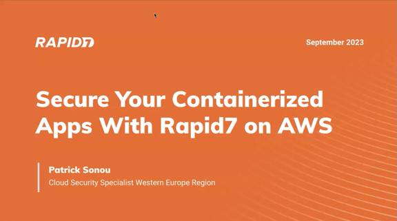 Rapid7 - Secure your containerized apps